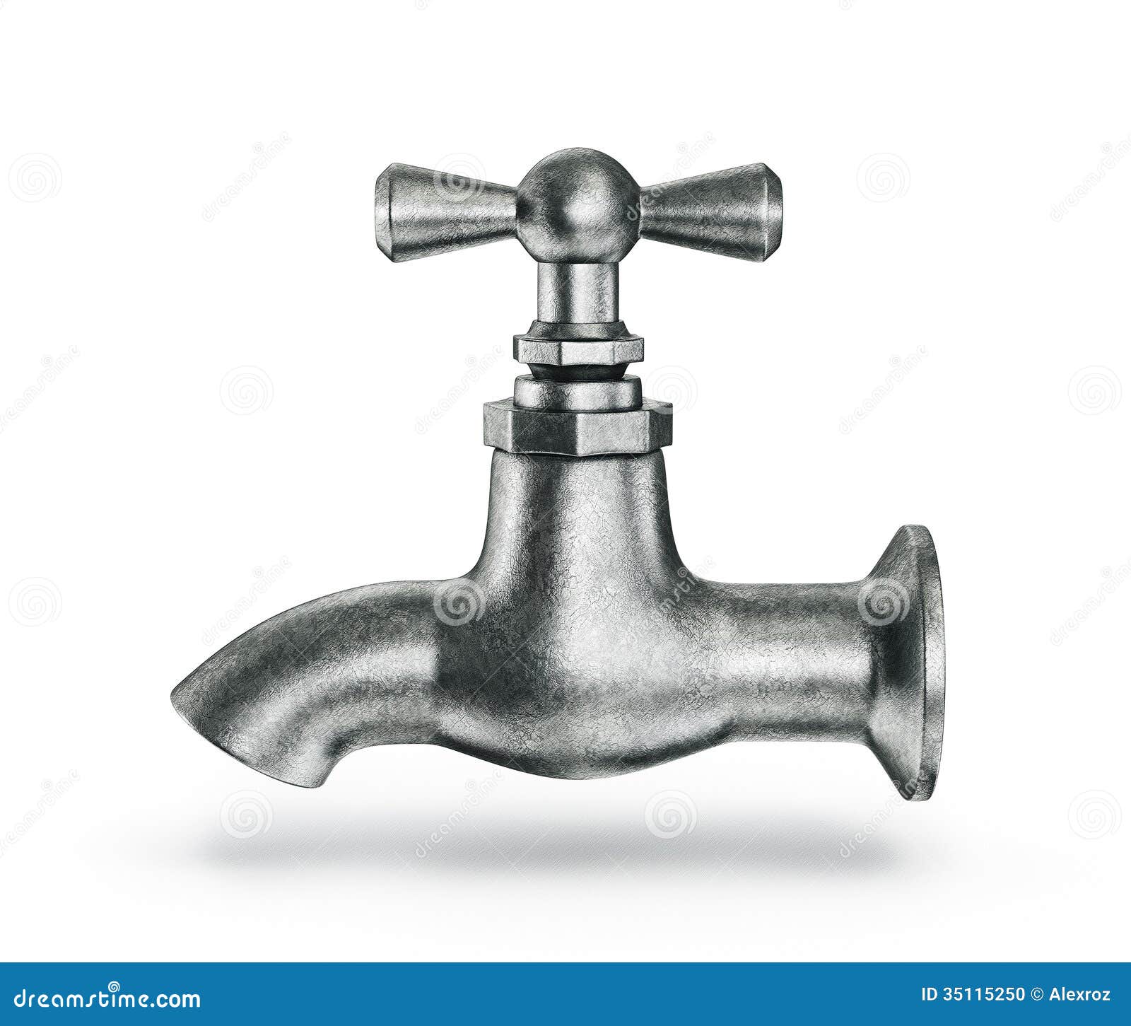 Tap stock illustration. Illustration of bathroom, metal - 35115250