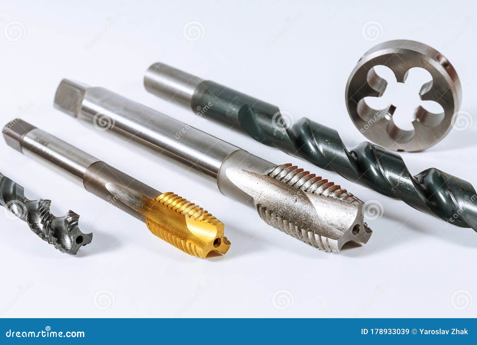 Tap for Threading in Metal on White Background. Tool for Metal ...