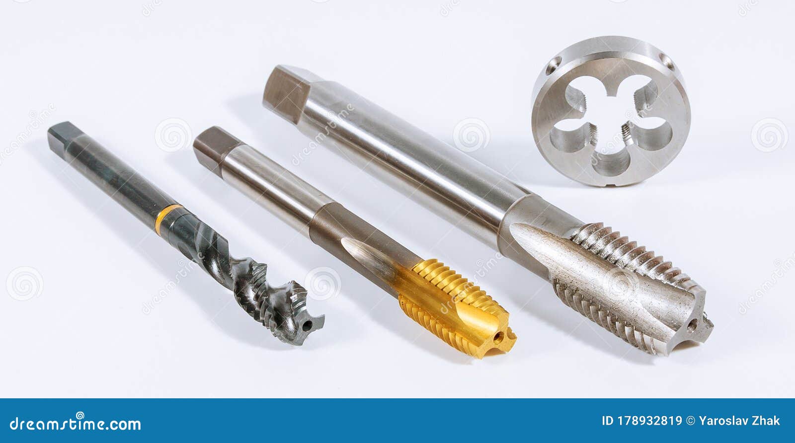 Tap for Threading in Metal on White Background. Tool for Metal ...