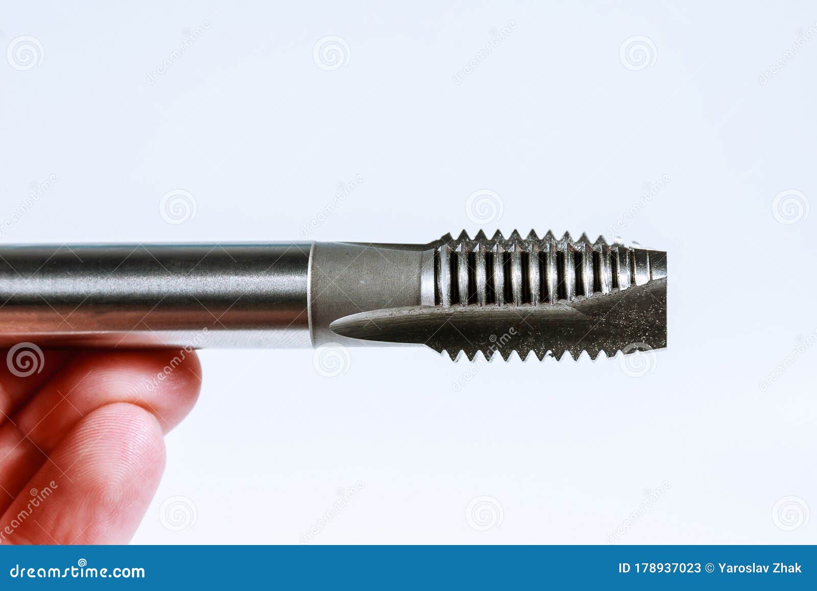 Tap for Threading in Metal on White Background. Tool for Metal ...
