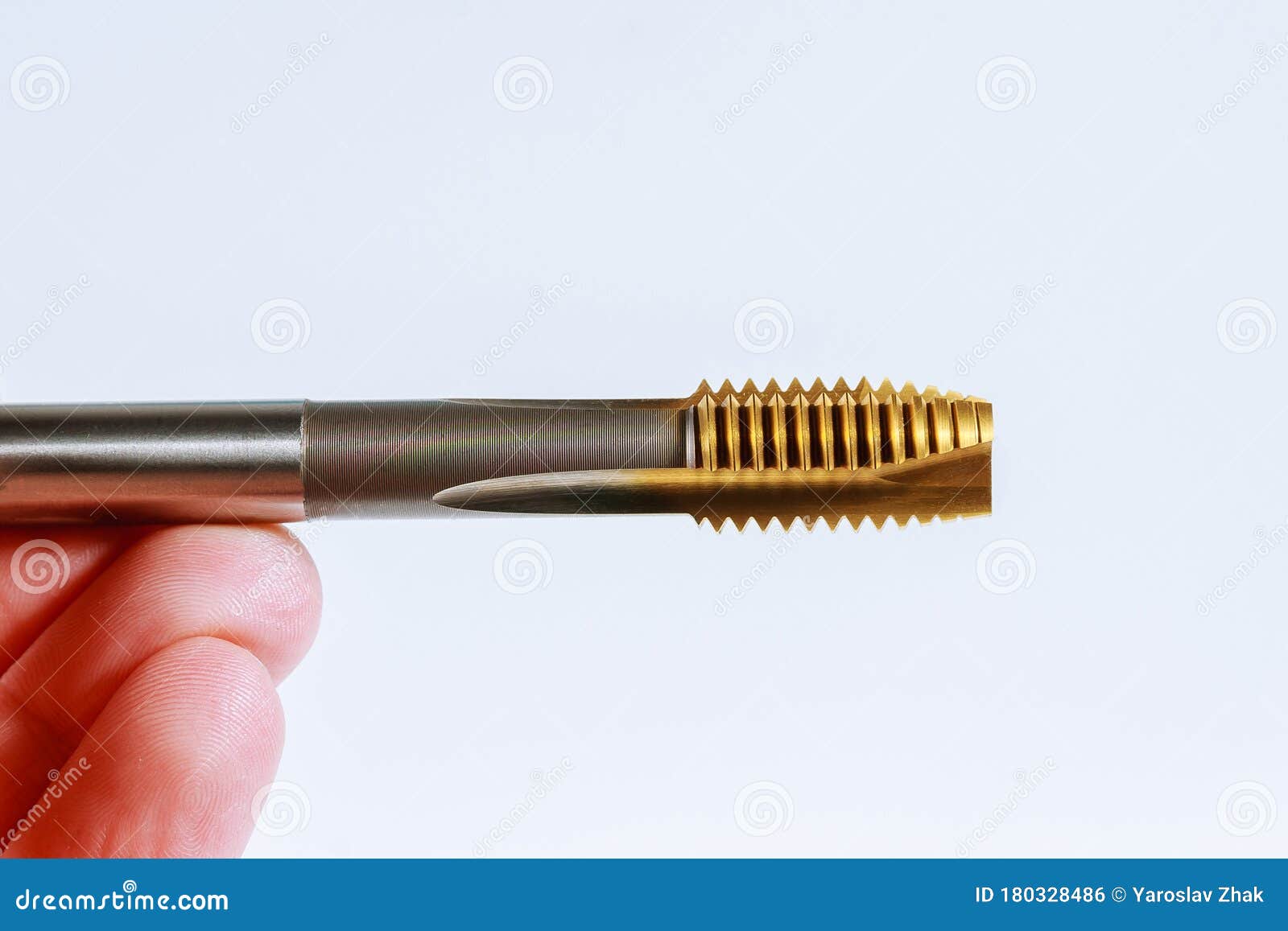 Tap for Threading in Metal on White Background. Tool for Metal ...