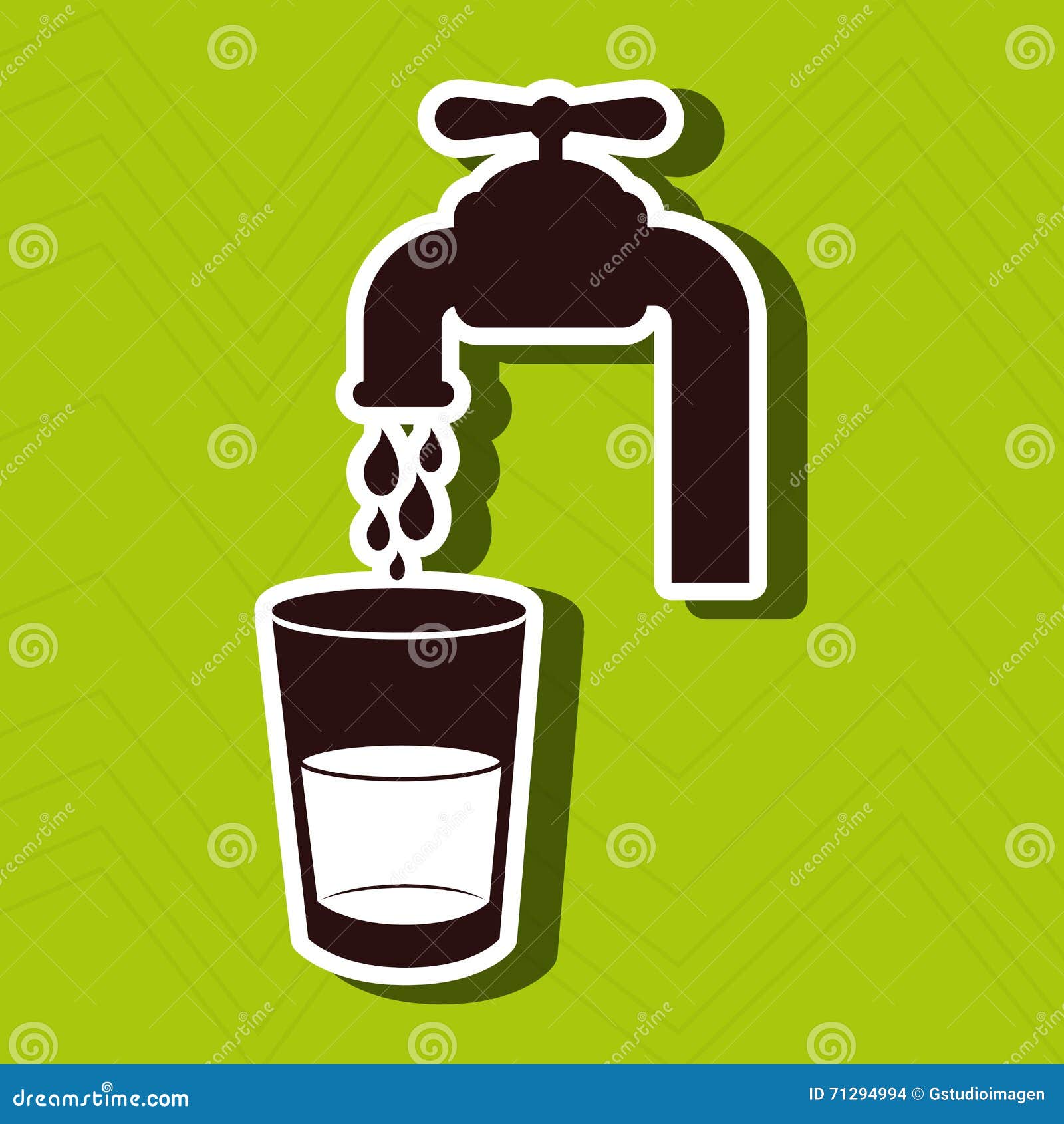 Tap water dispenser design stock illustration. Illustration of sign ...