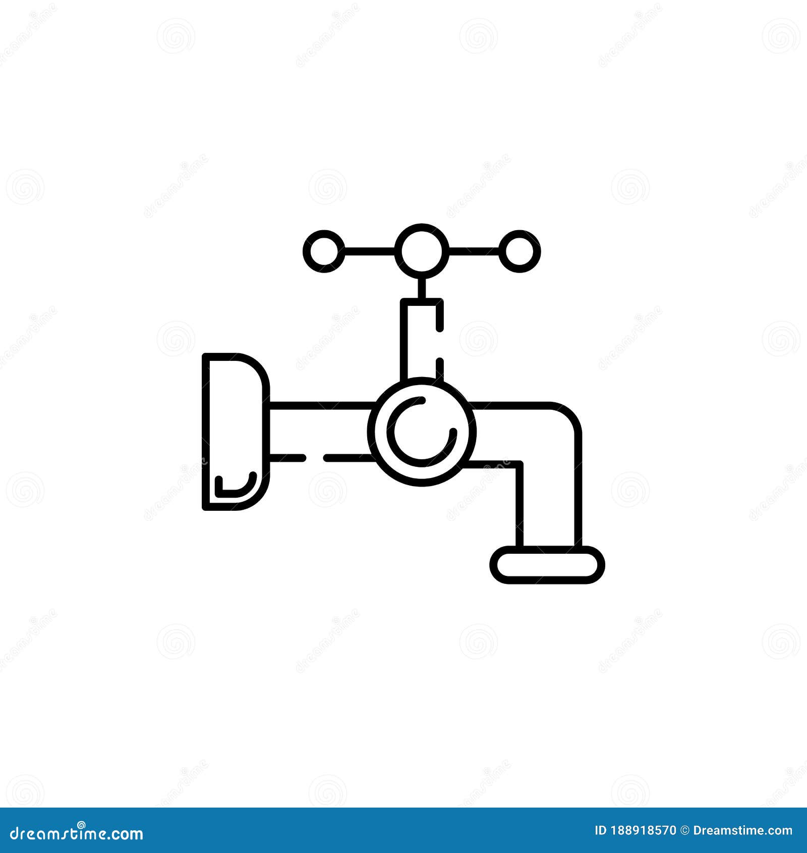 Tap, Water Flow Icon. Element of Temperature Control Equipment for ...