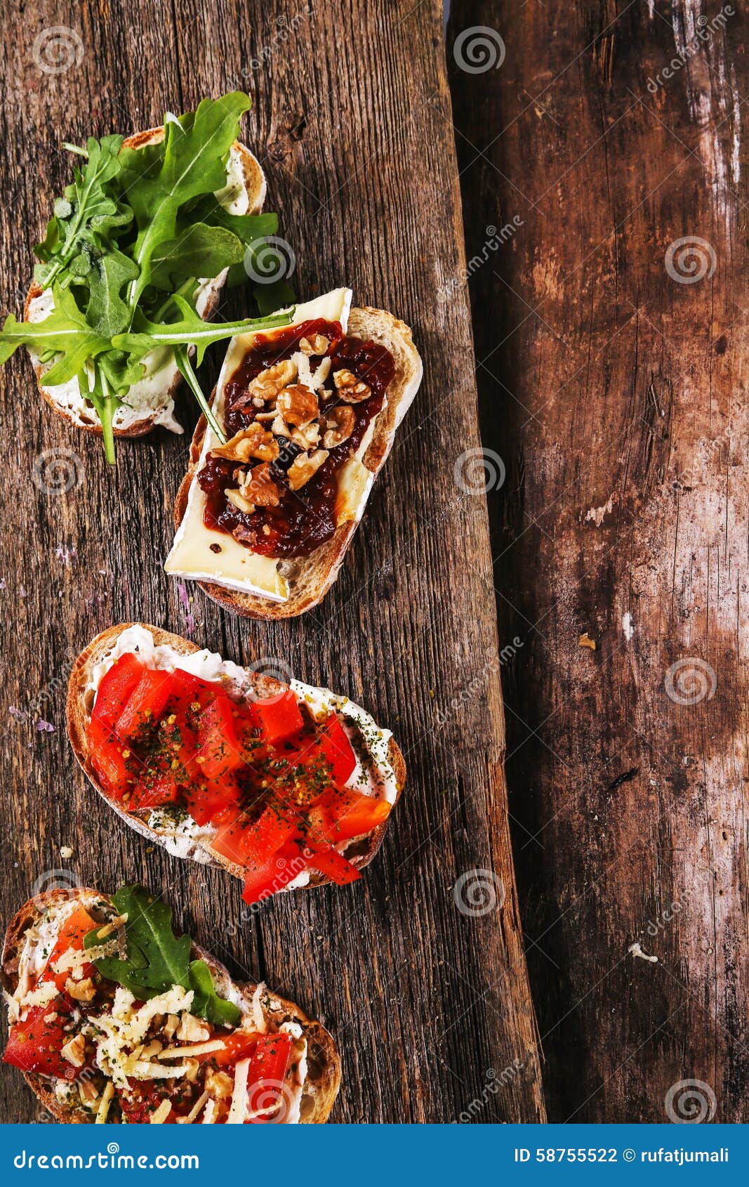 Tapas appetizers stock photo. Image of gourmet, details - 58755522