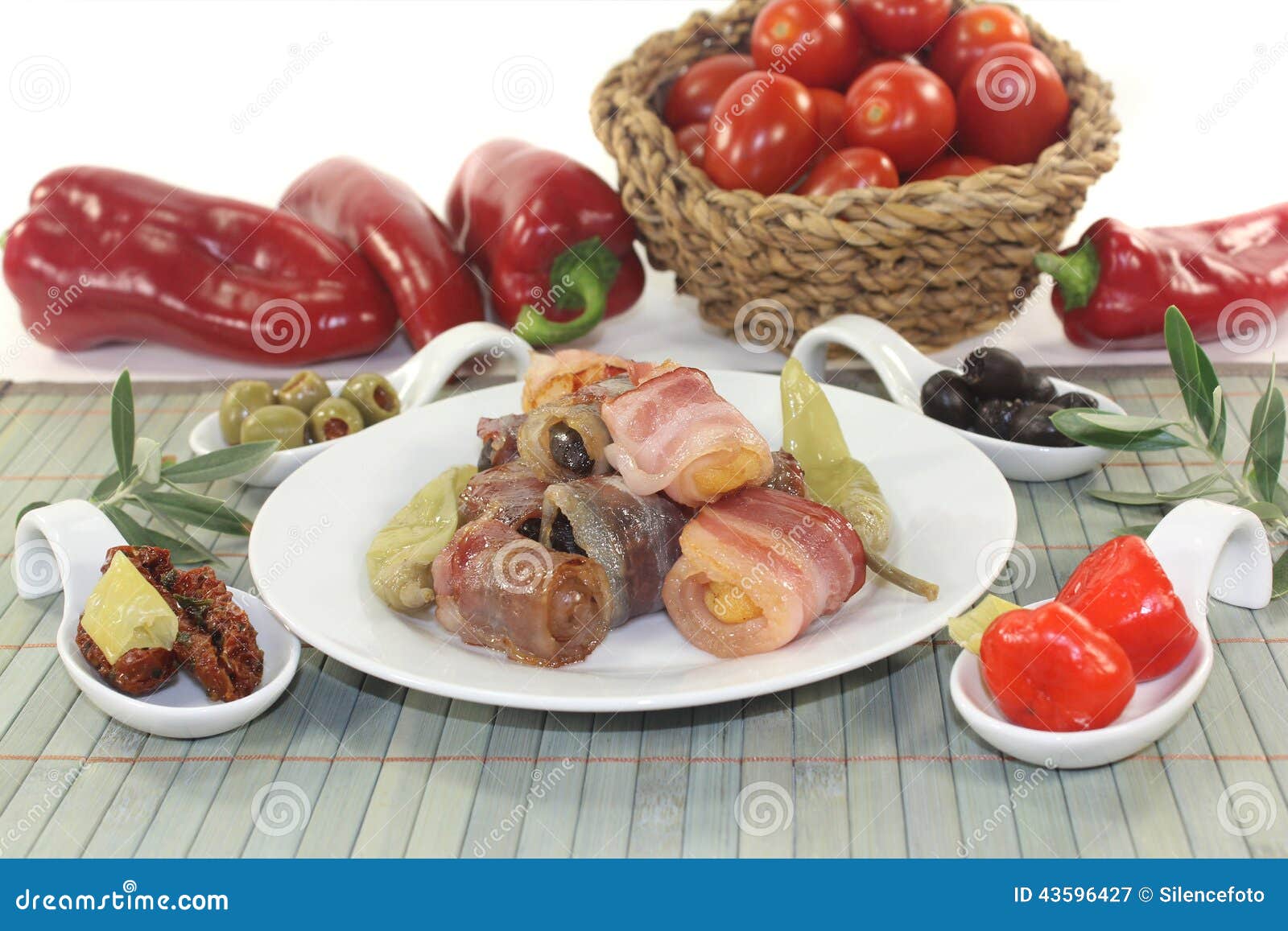 Tapas stock image. Image of caprese, tapas, mediterranean - 43596427