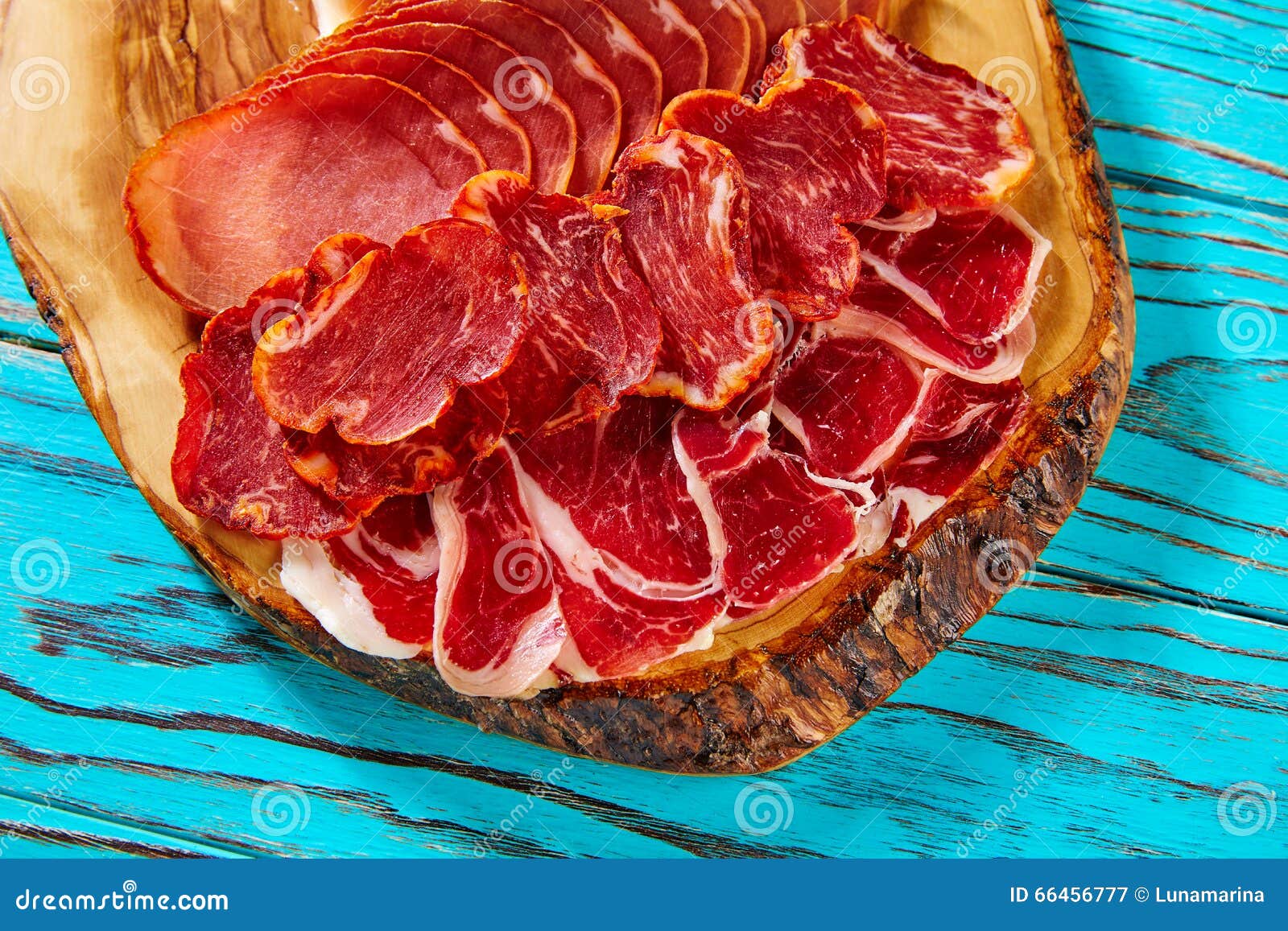 Tapas Iberico Ham and Lomo Sausage from Spain Stock Image - Image of ...