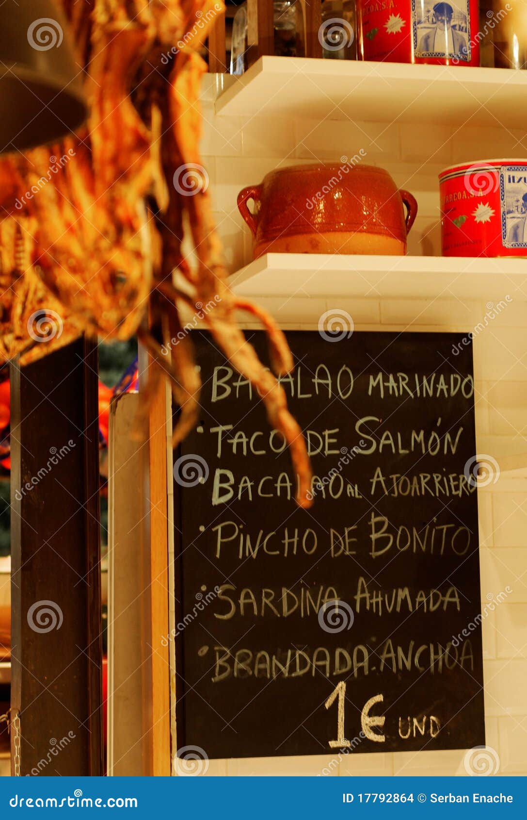 Tapas Menu, Seafood, Restaurant Royalty-Free Stock Photo ...
