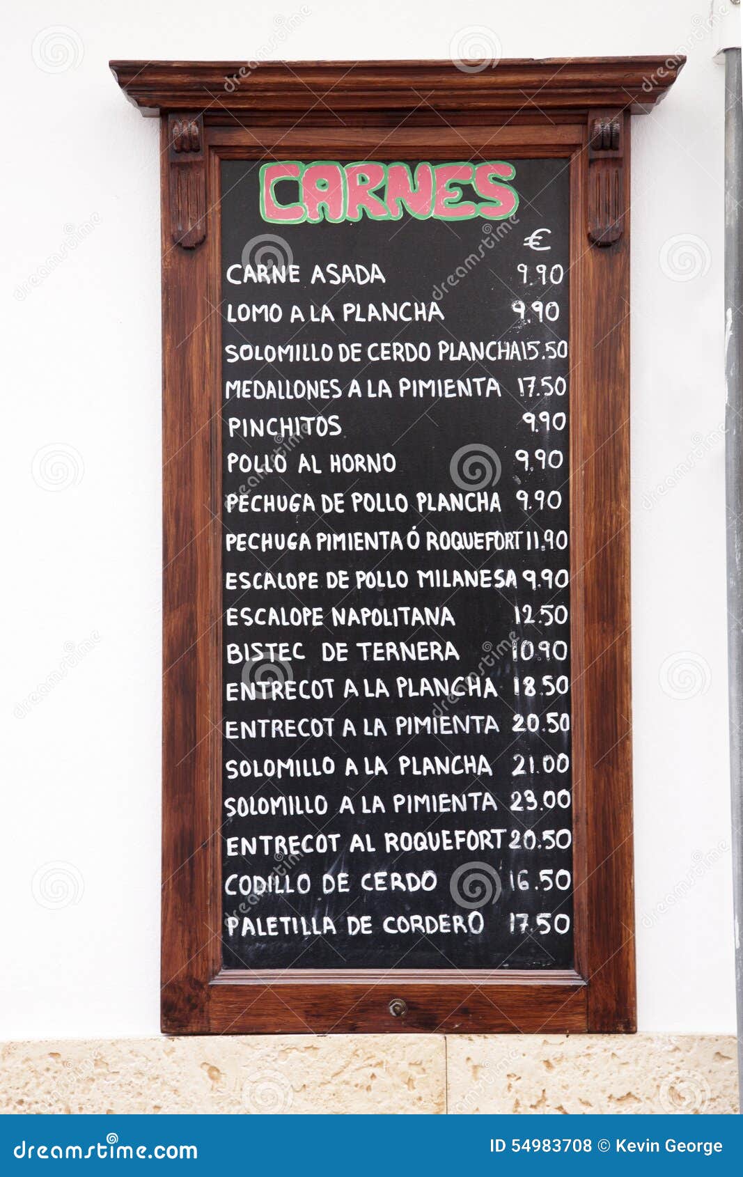 Tapas Menus, Spain stock photo. Image of europe, spain - 54983708