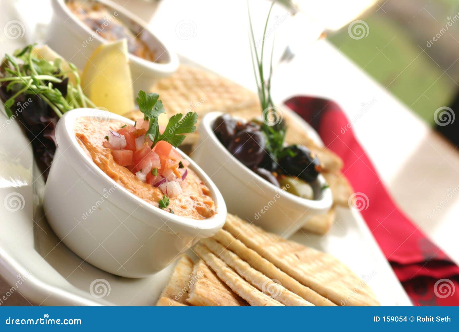 Tapas Platter stock photo. Image of dinner, european, hummus - 159054