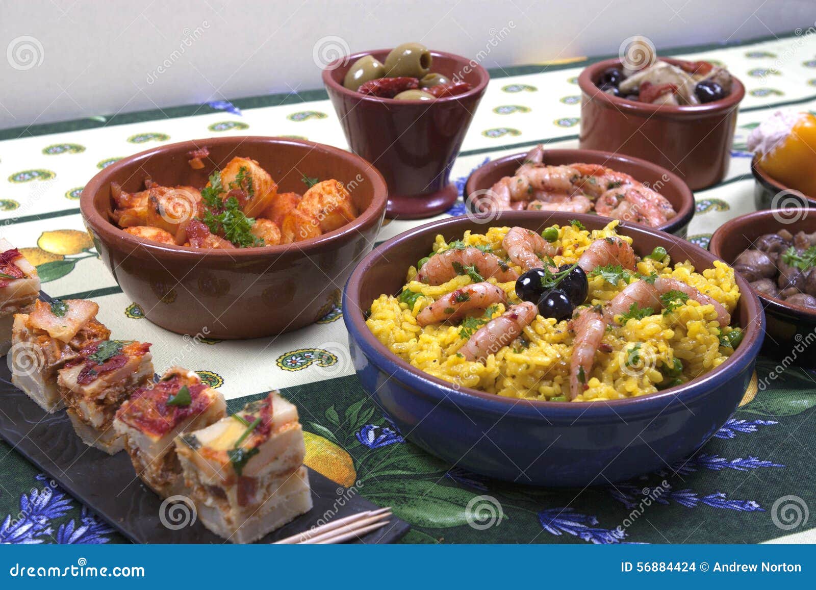 Tapas stock photo. Image of chips, meat, pepper, potatoes - 56884424