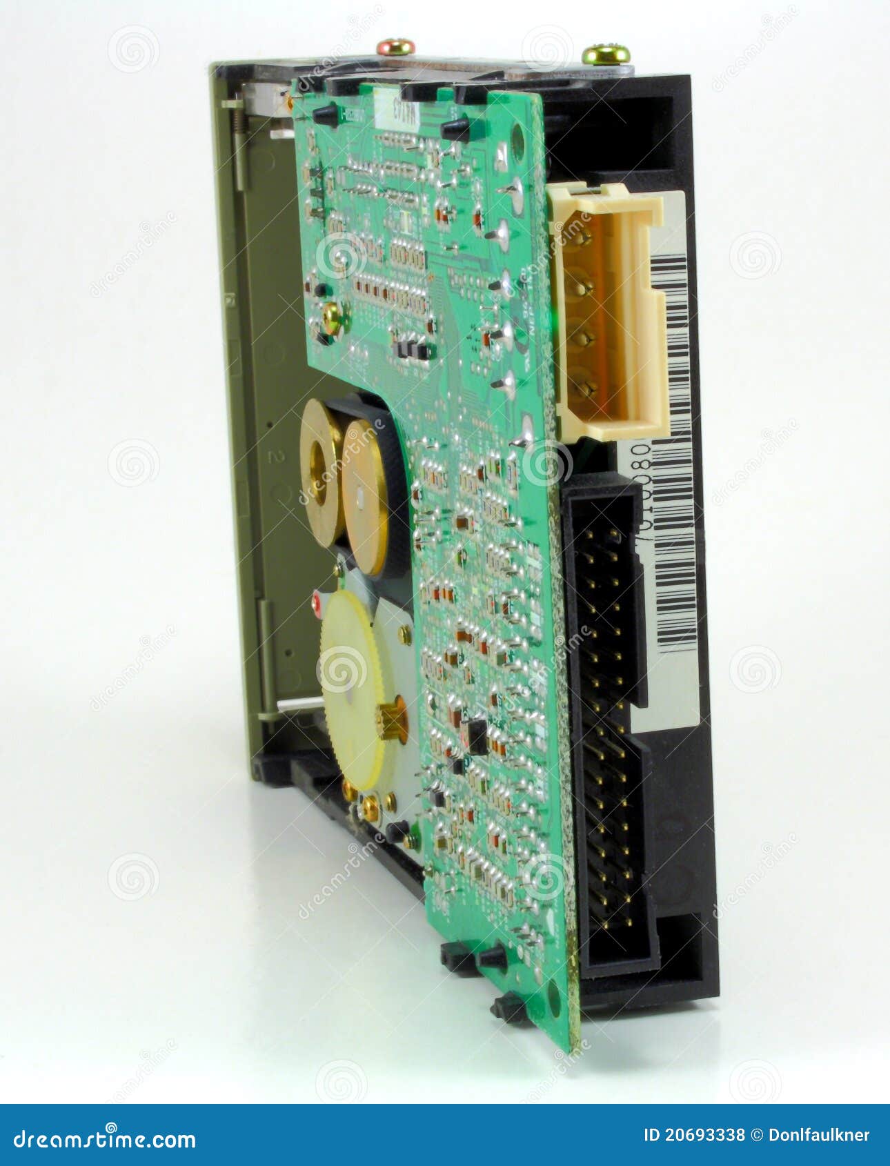 Tape drive (rear view) stock photo. Image of information - 20693338