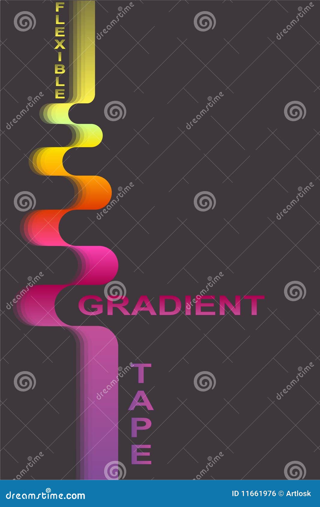 Tape Gradient stock vector. Illustration of modern, multi - 11661976