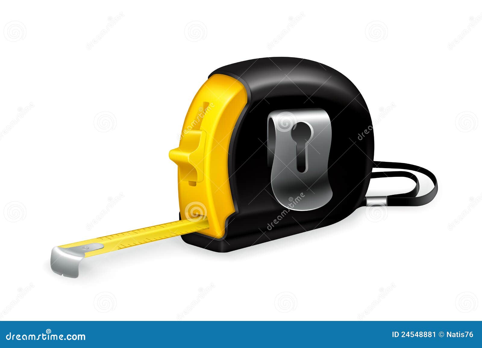 Tape measure stock vector. Illustration of length, self - 24548881