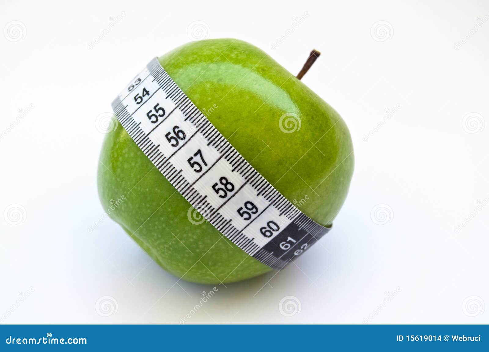 Tape measure around apple stock photo. Image of tape - 15619014