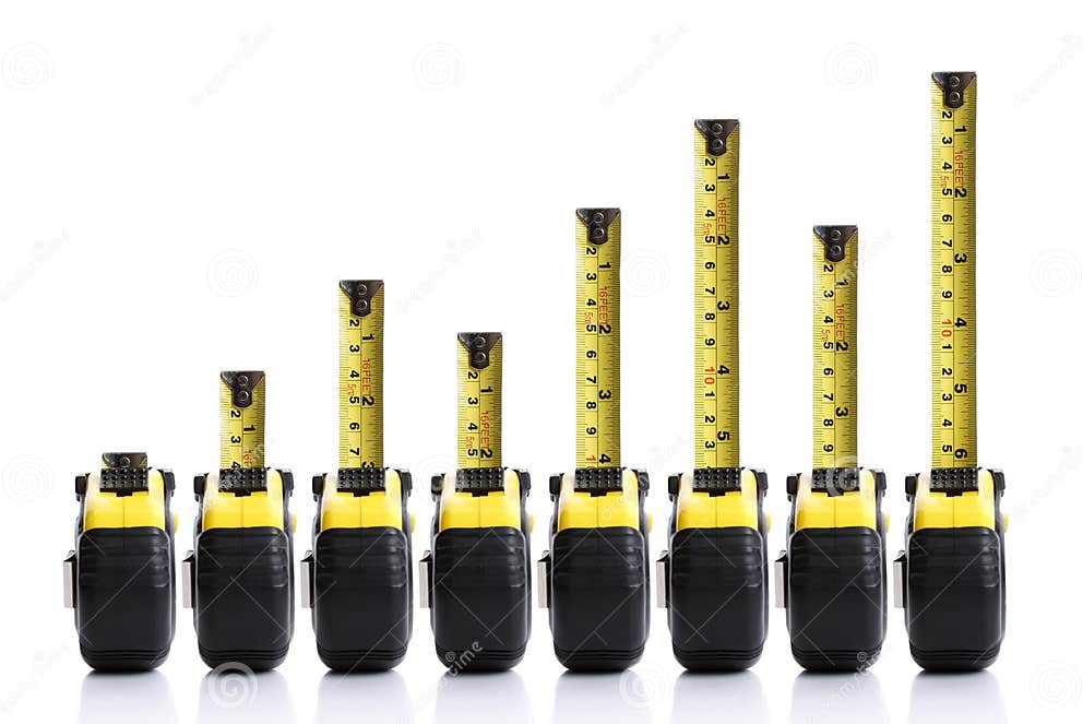 Tape measure bar chart stock photo. Image of tape, measuring - 15960324