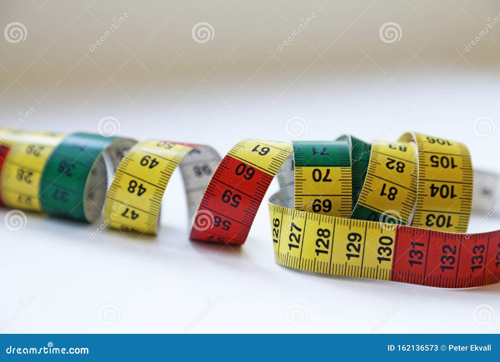 A Tape Measure in Different Colors Stock Image - Image of meter ...