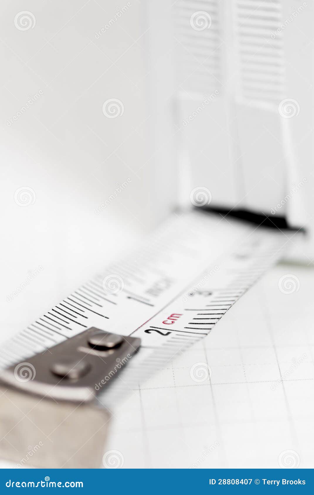 Tape Measure on Graph Paper. Stock Image - Image of scale, tape: 28808407