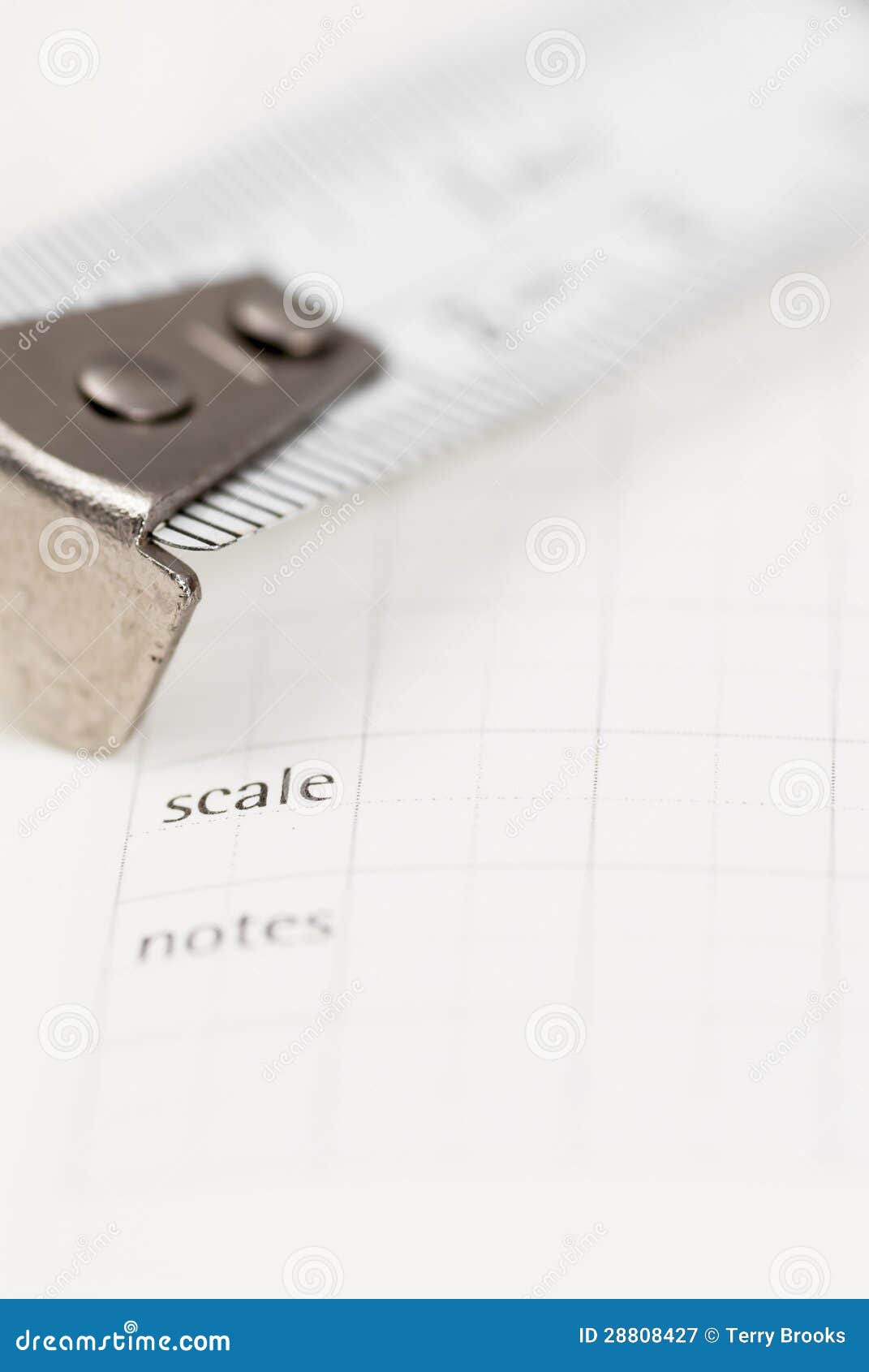 Tape Measure on Graph Paper. Stock Image - Image of instrument, width ...