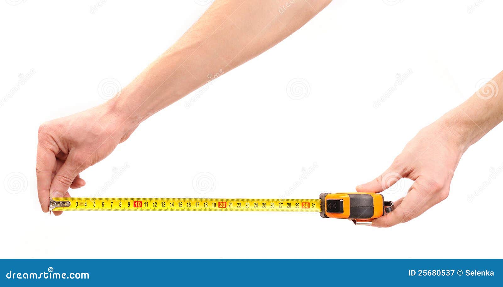 Tape measure in hands stock image. Image of width, centimetre - 25680537