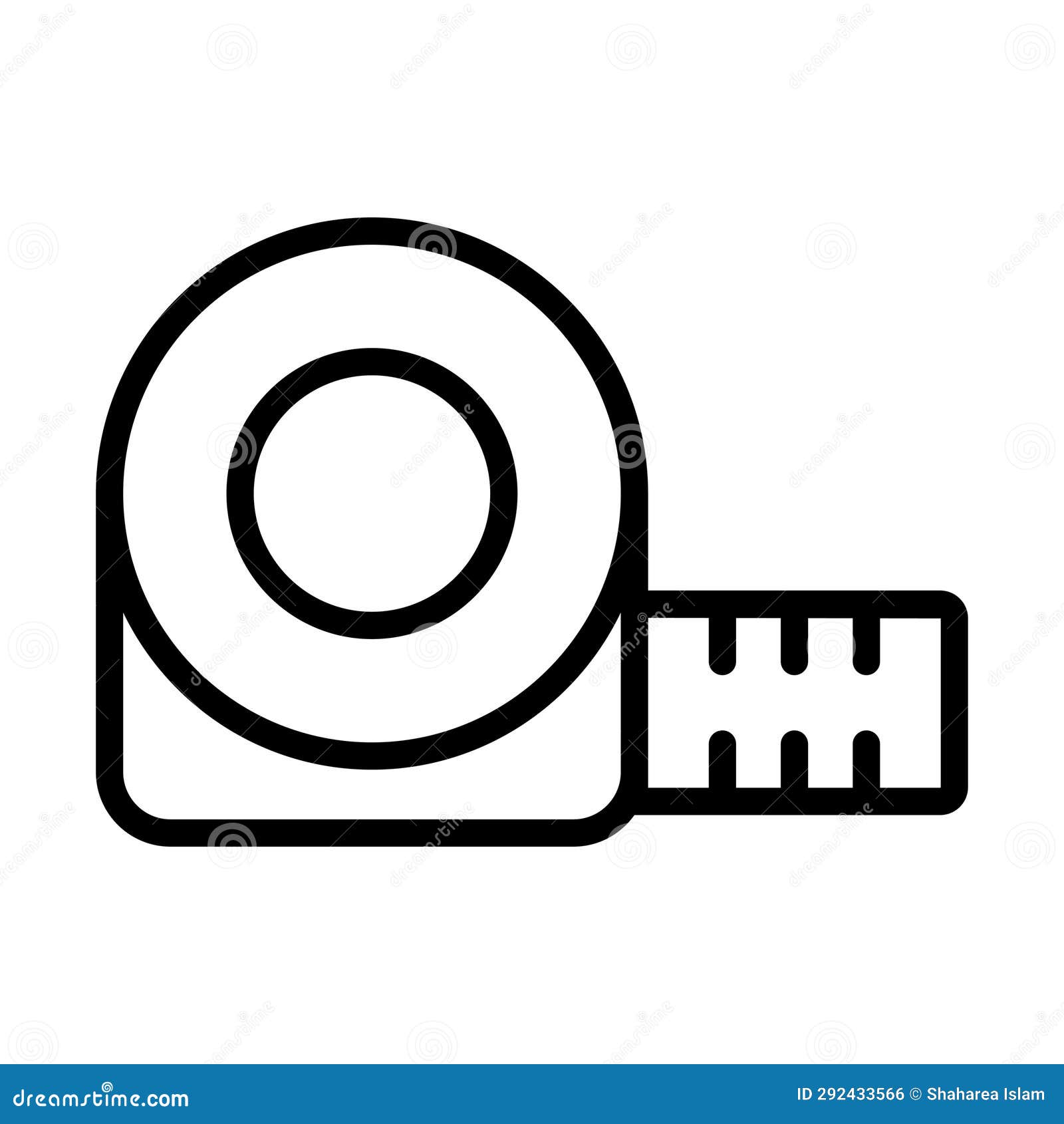 Tape measure icon stock vector. Illustration of icon - 292433566