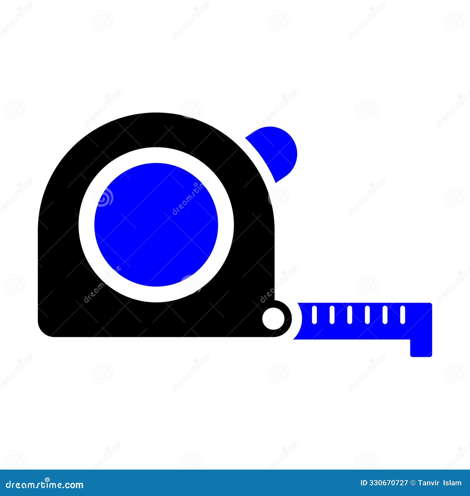 Tape Measure Icon stock illustration. Illustration of distance - 330670727
