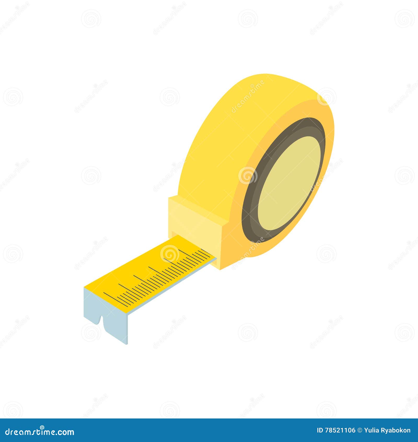 Tape Measure Icon, Cartoon Style Stock Vector - Illustration of ...