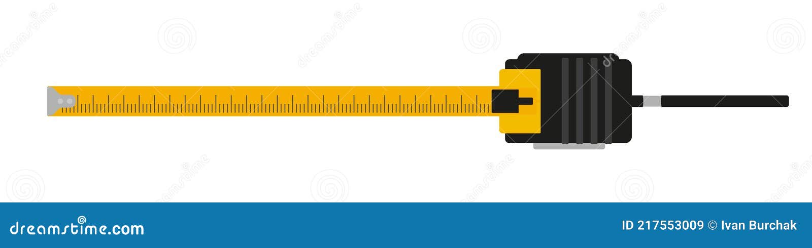 Tape Measure Icon. Flat Vector Illustration Isolated on White Stock ...
