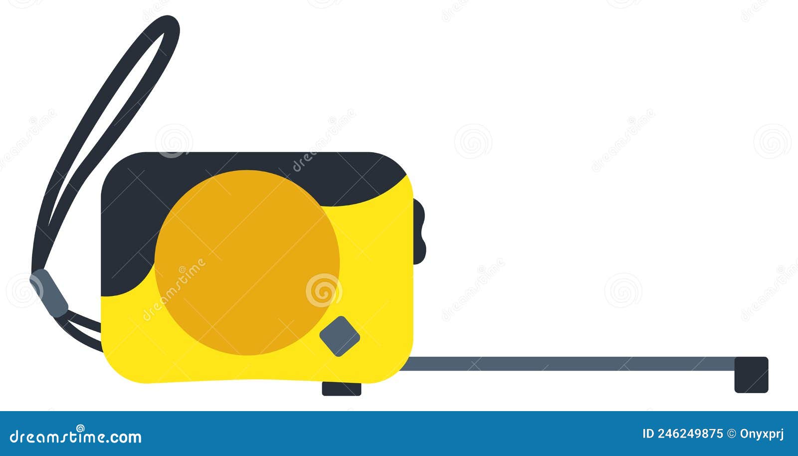 Tape Measure Icon. Length Scale Tool Stock Vector - Illustration of ...