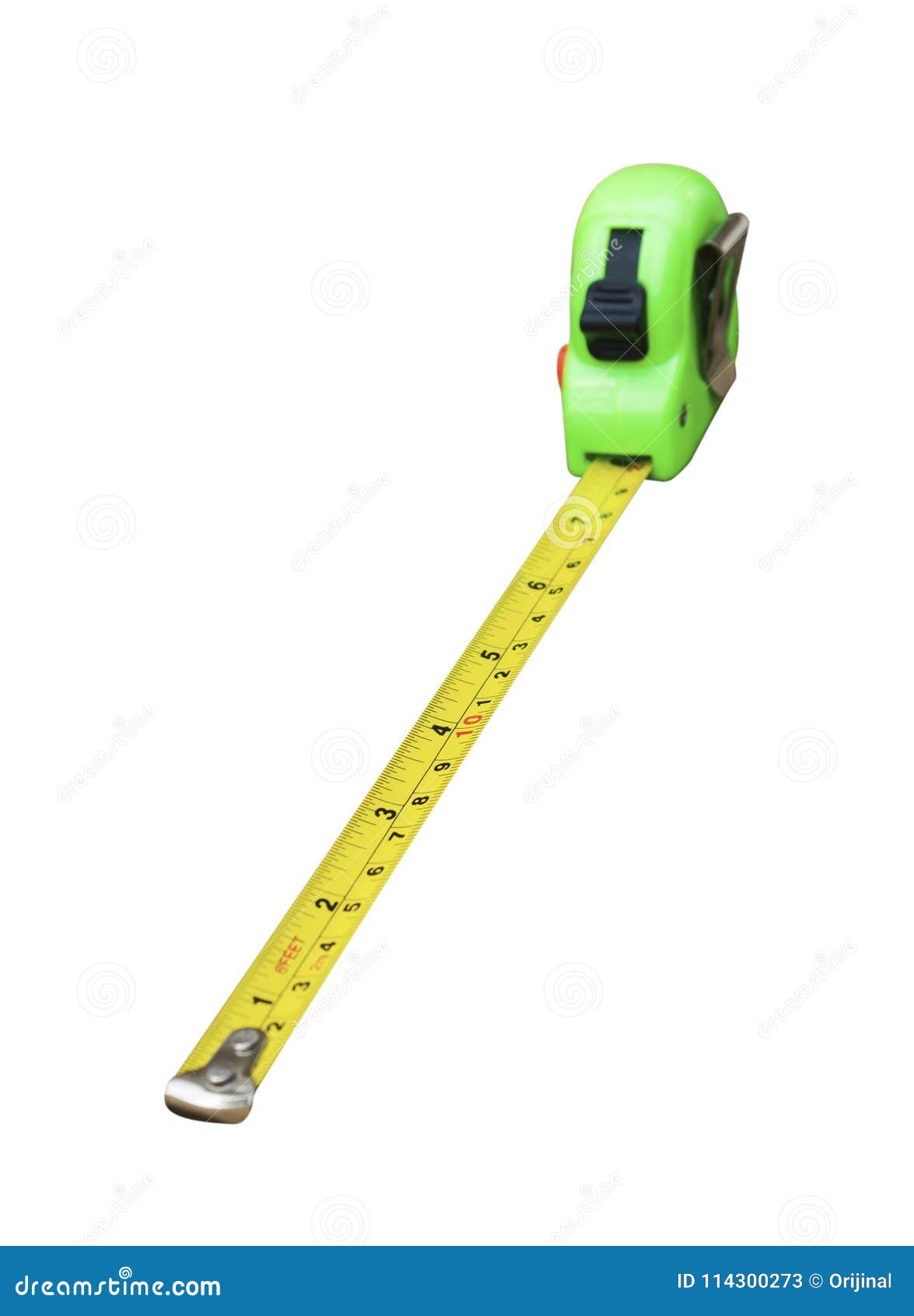 Tape Measure Isolated on White Background Stock Image - Image of ...