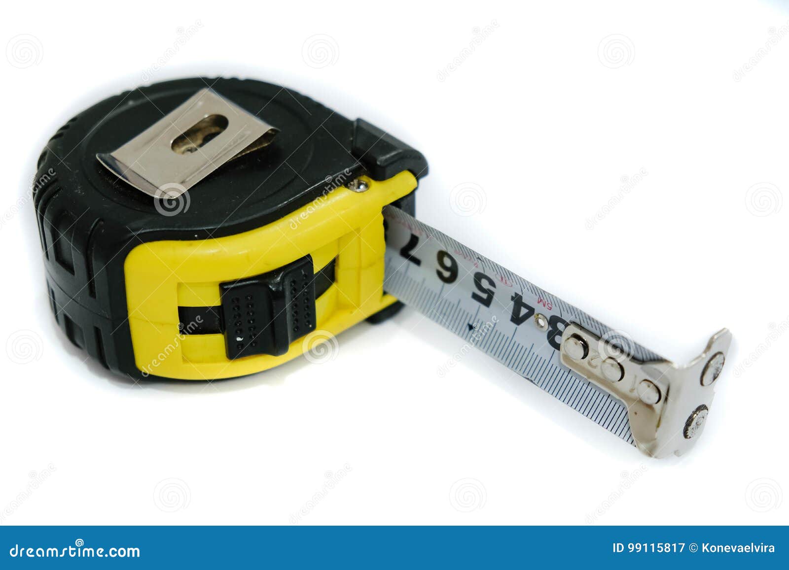 Tape Measure Isolated on White Background Stock Image - Image of ...