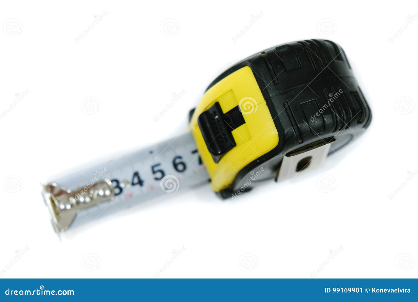 Tape Measure Isolated on White Background Stock Image - Image of ...