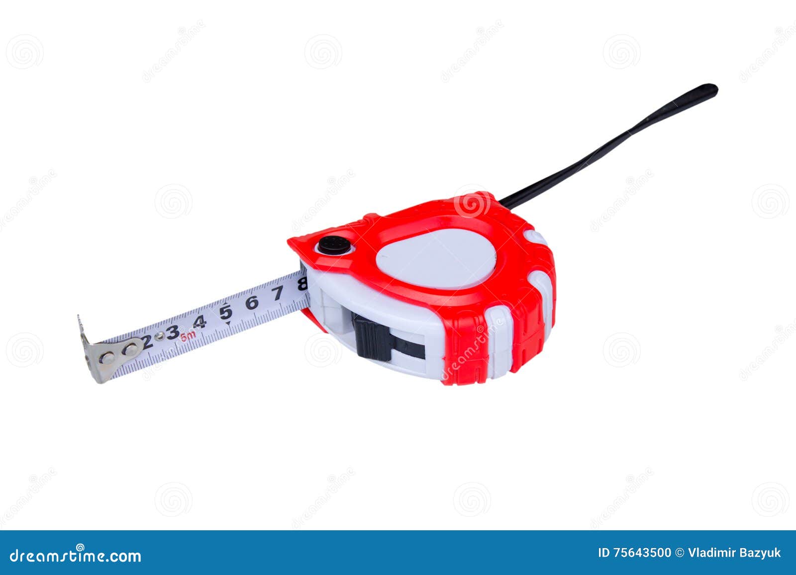 Tape Measure Isolated on White Background Stock Photo - Image of ...