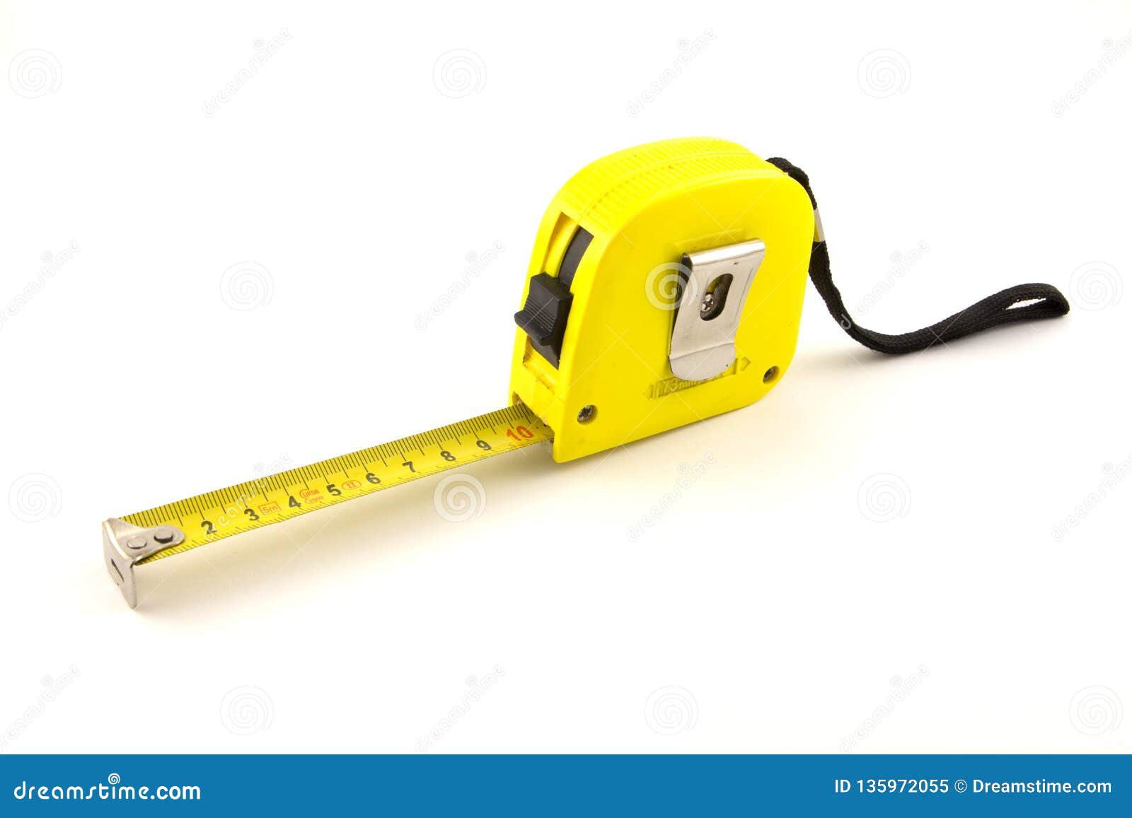 Tape Measure Isolated on White Background Stock Image - Image of ...