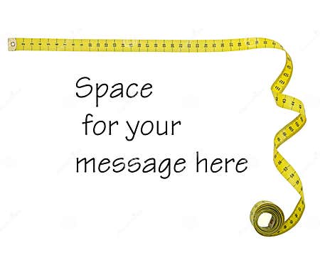 Tape Measure Right Angle Corner Shape, Isolated Stock Image - Image of ...