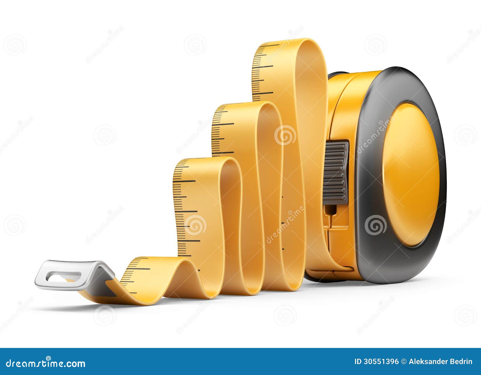 Tape Measure Ruler. 3D Icon Stock Photography | CartoonDealer.com #30551396