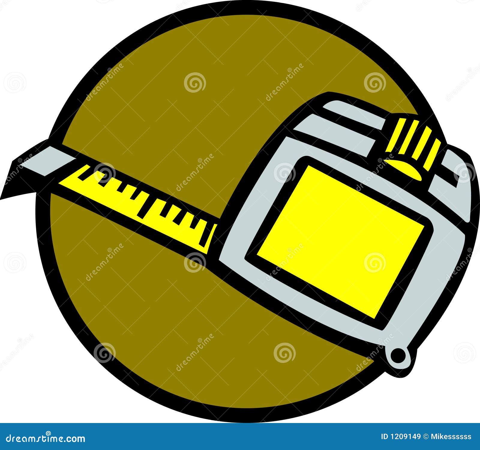 Tape Measure Ruler Vector Illustration Stock Vector - Illustration of ...