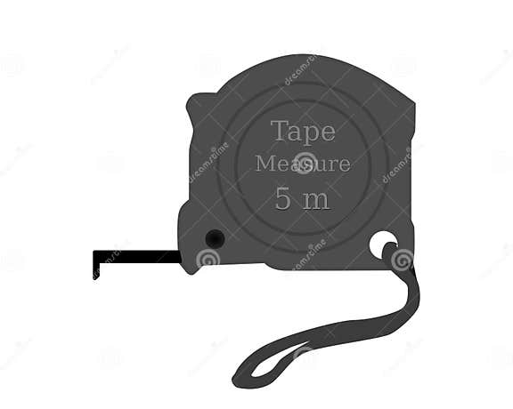 The Tape Measure with Strap Holder Vector Stock Vector - Illustration ...