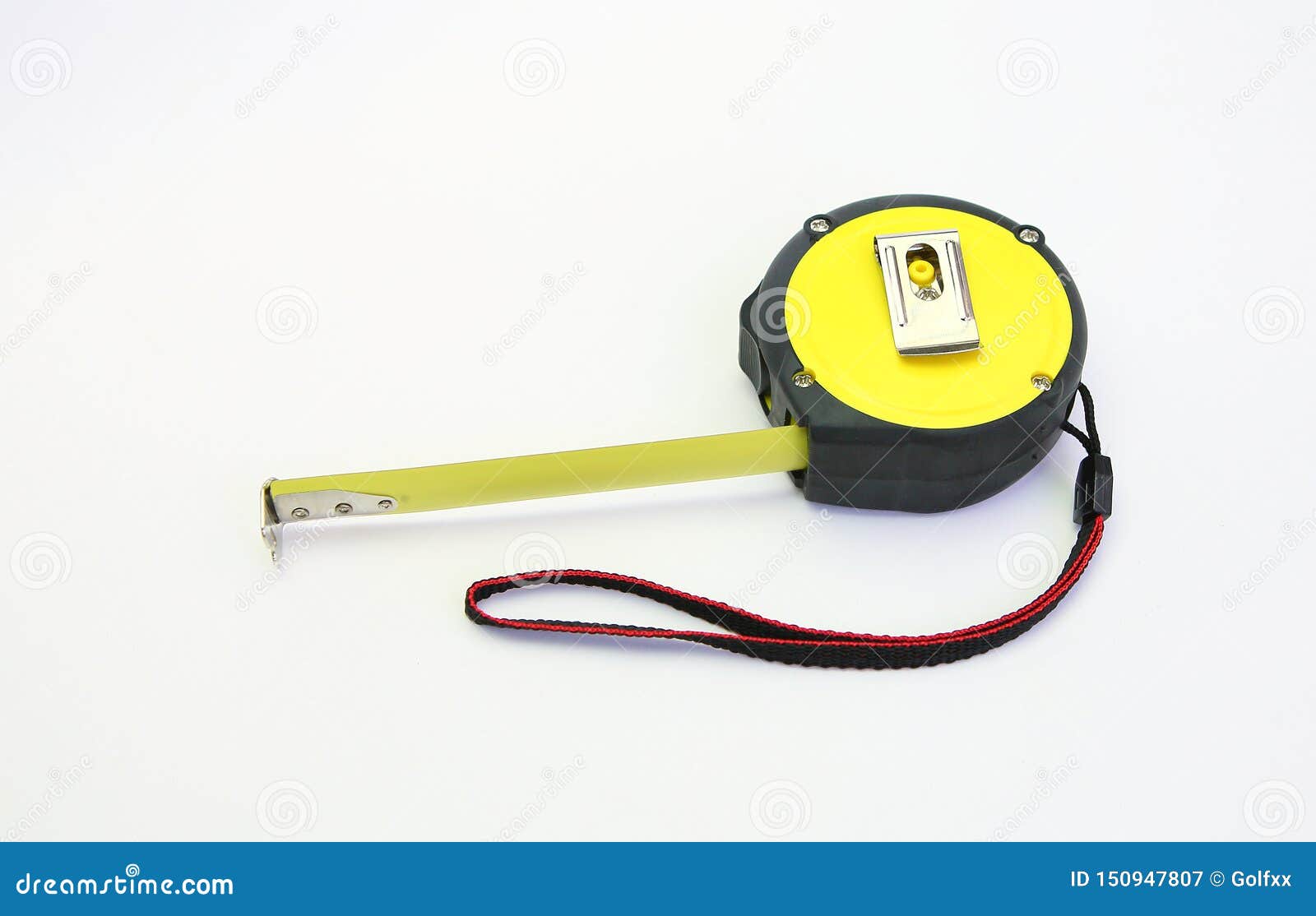 Tape Measure on White Background Stock Image - Image of measurement ...