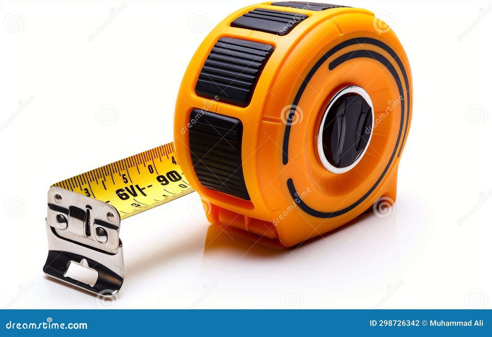 Tape Measure on White Background Stock Photo - Image of expert ...
