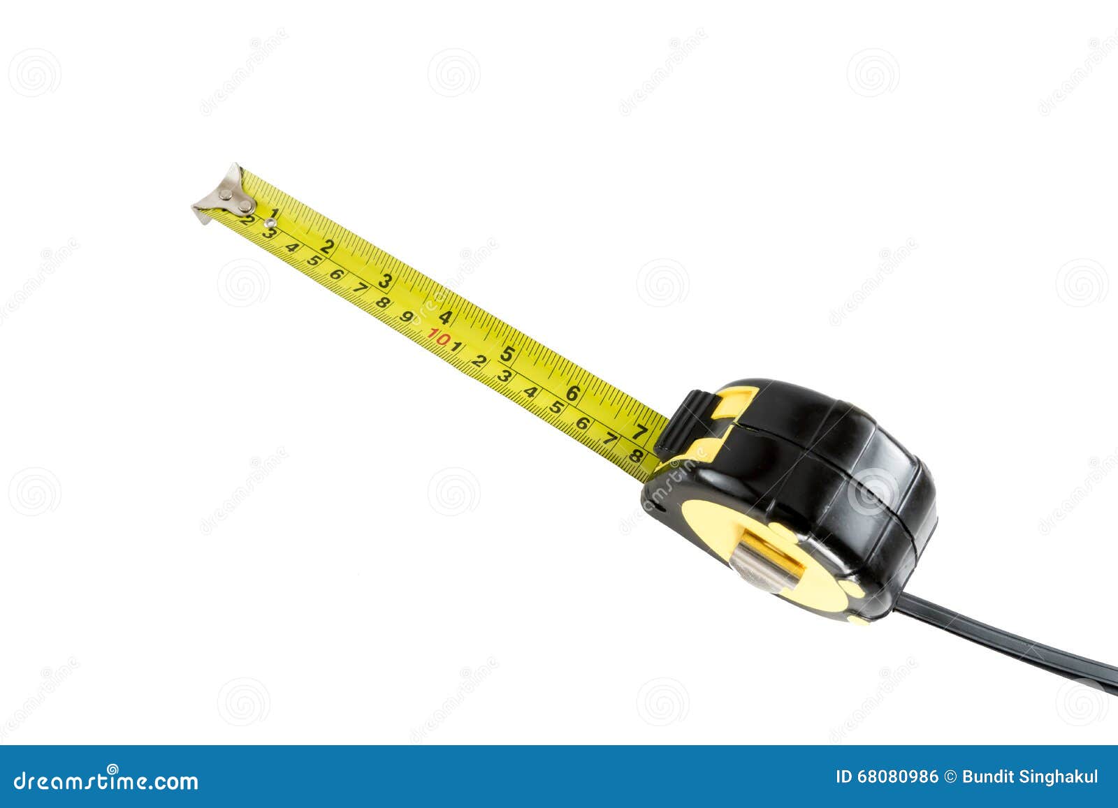 Tape Measure on White Background Stock Photo - Image of dimensions ...