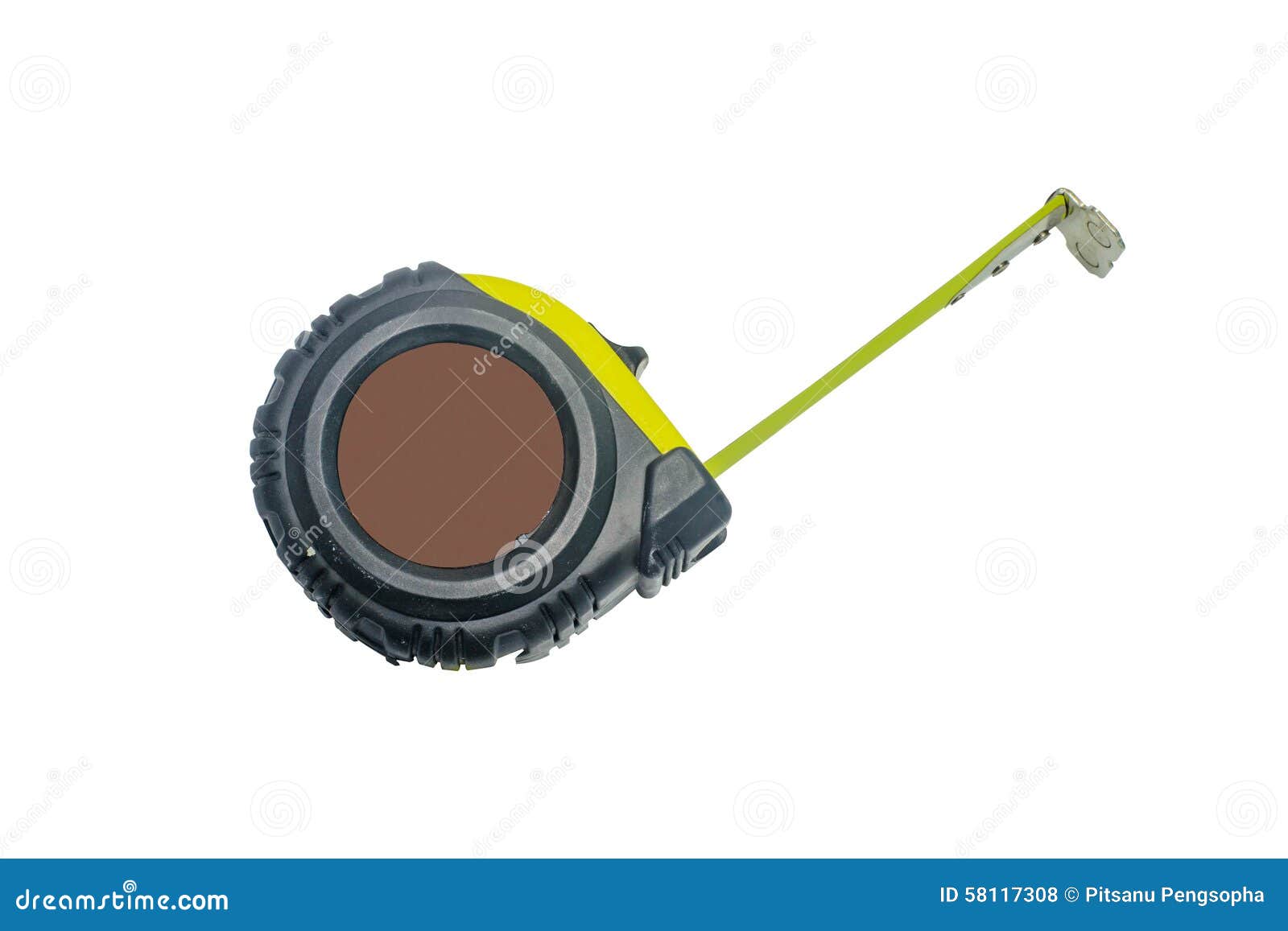 Tape Measure on White Background Stock Photo - Image of steel ...