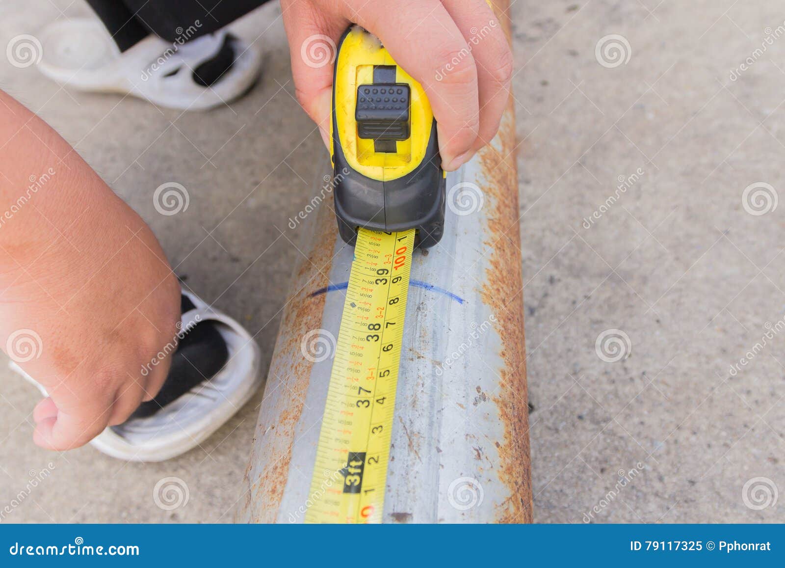 Tape Measure on White Background Stock Image - Image of construction ...
