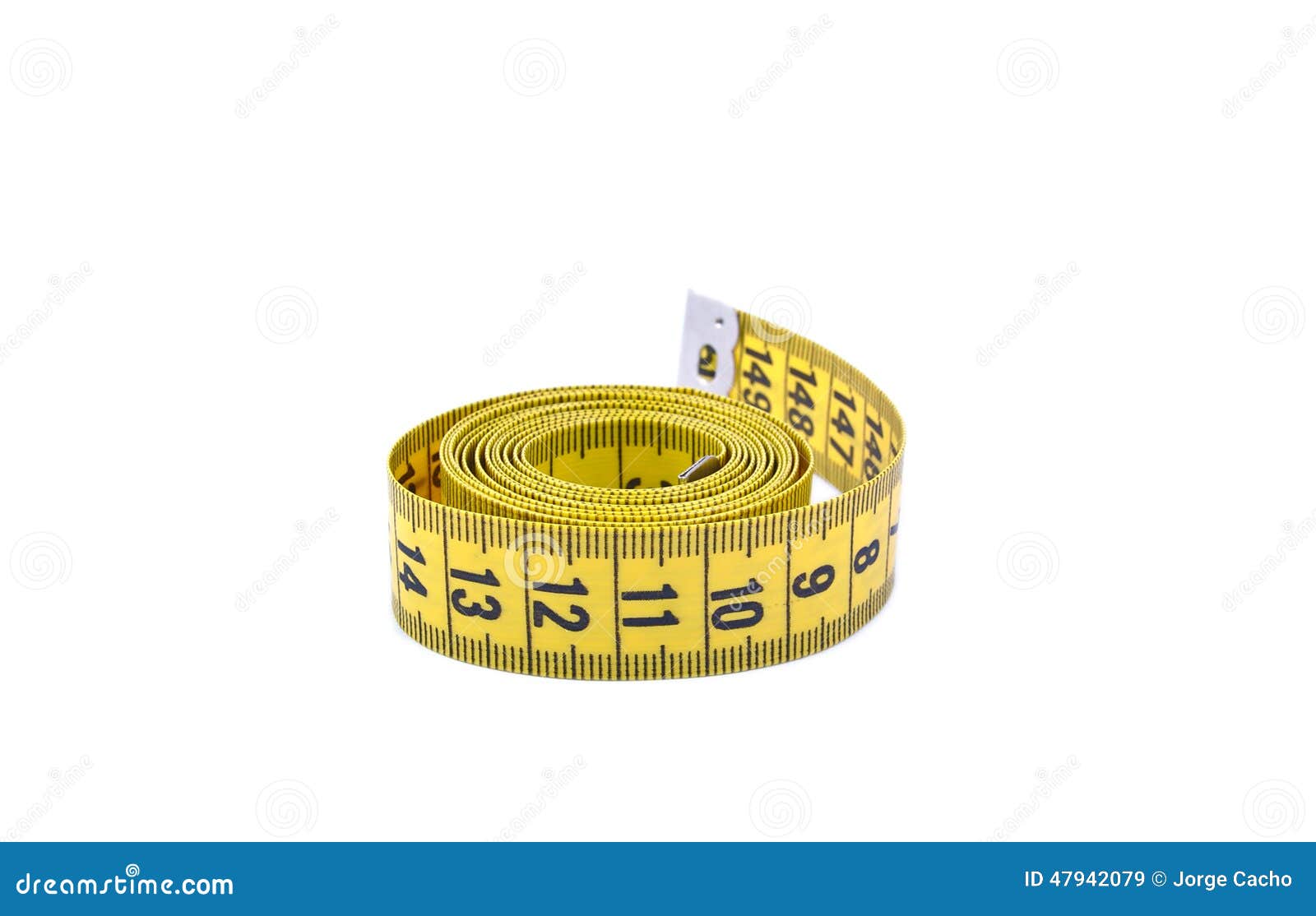 Tape Measure on White Background Stock Image - Image of distance ...