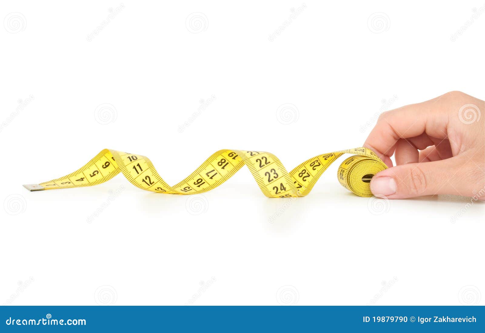 Tape measuring in hand stock photo. Image of equipment - 19879790