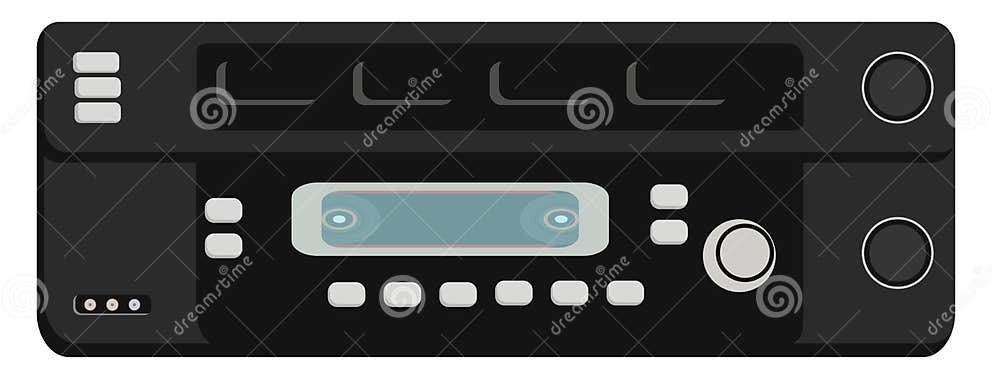 Tape player, icon stock vector. Illustration of graphic - 261378857