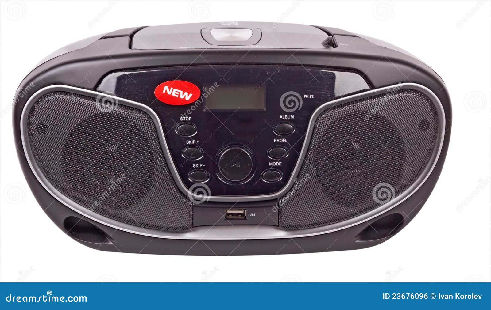 Tape recorder stock photo. Image of portable, boombox - 23676096