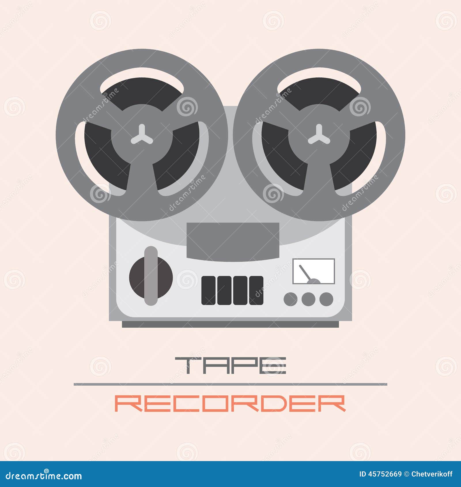 Tape Recorder Cartoon Vector | CartoonDealer.com #45752669