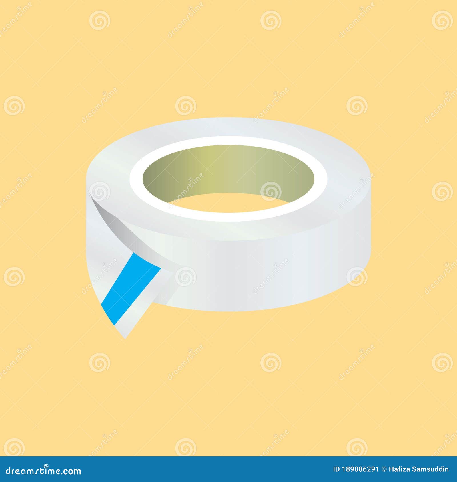 Tape Roll. Vector Illustration Decorative Design Stock Vector ...