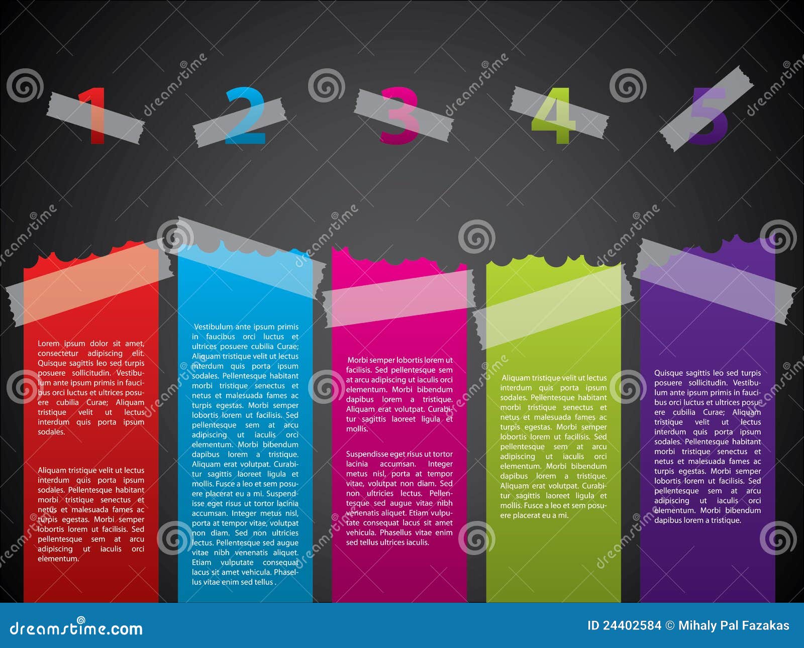 Taped label set stock vector. Illustration of label, brochure - 24402584