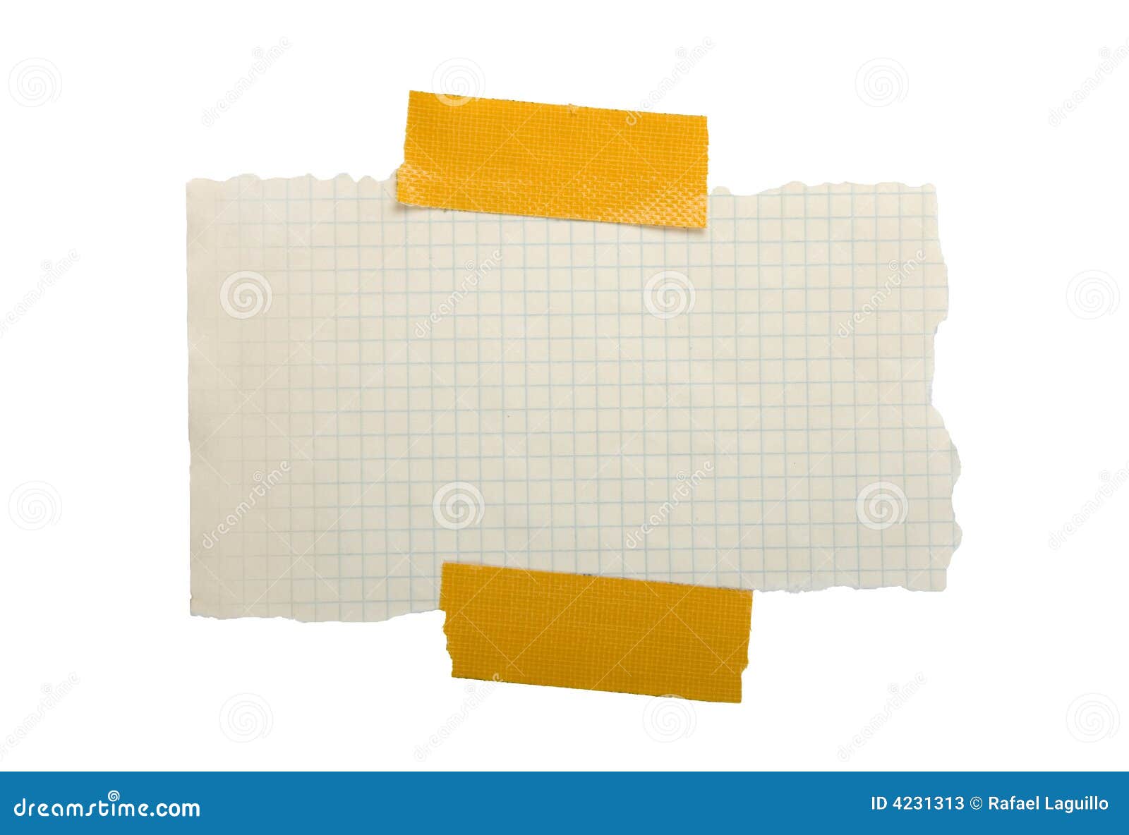 Taped paper stock image. Image of sheet, sticking, sticky - 4231313